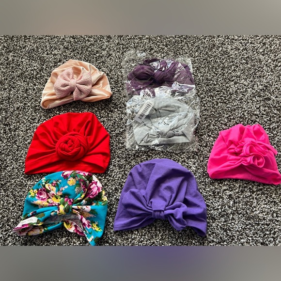 Accessories | Set Of 7 Baby Turbans | Poshmark